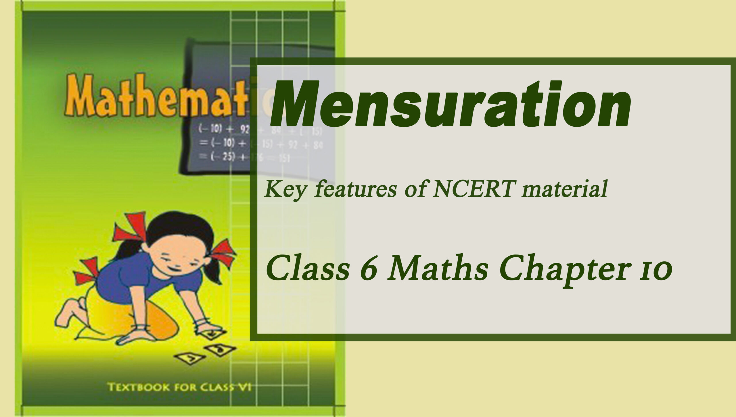 Mensuration Class 6 Maths NCERT Chapter 10 Reeii Education